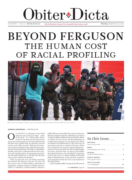 Obiter Dicta Issue 3 - September 29, 2014 | Joomag Newsstand